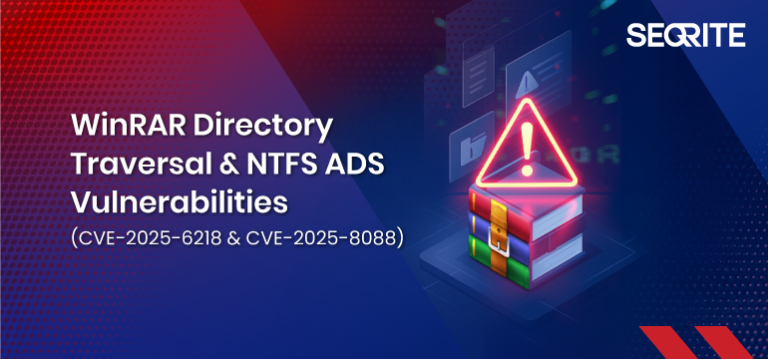 WinRAR Directory Traversal & NTFS ADS Vulnerabilities (CVE-2025-6218 & CVE-2025-8088) | Seqrite